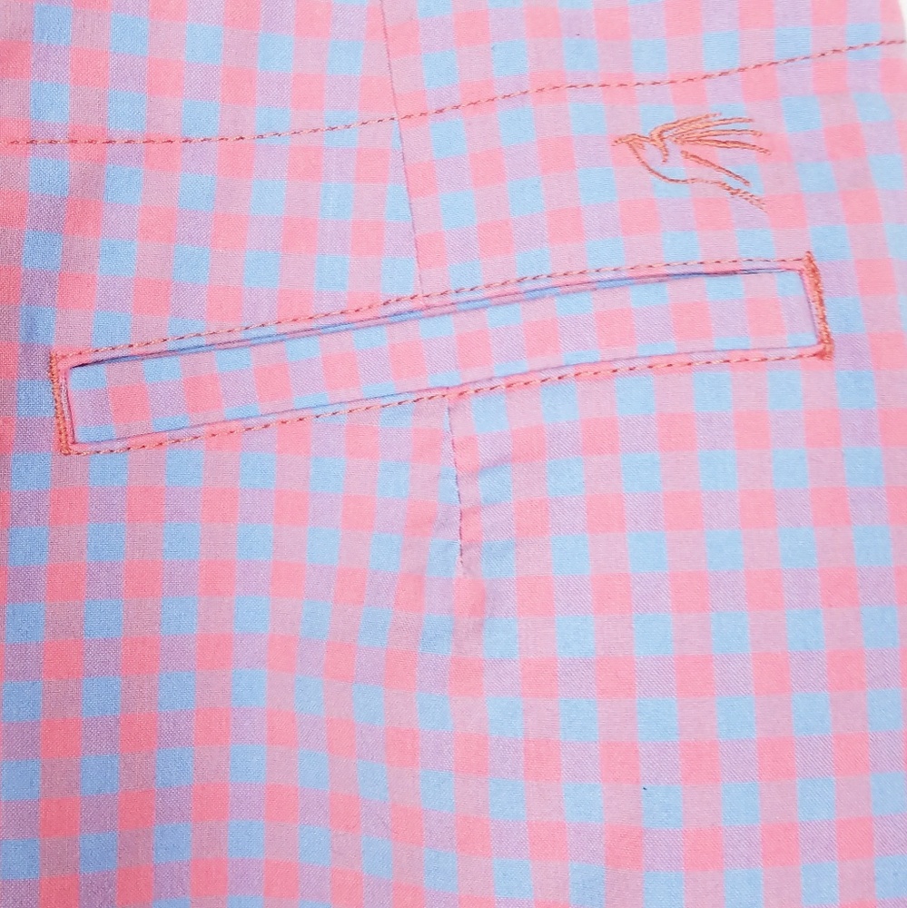 Kartel Preppy Checker Style Skirt Pink And Blue - Gem